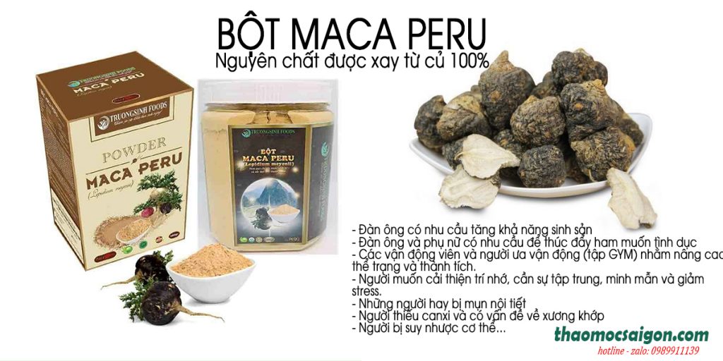 Sâm Maca Peru: Đặc Điểm, Công Dụng, Cách Dùng, Giá Bán TPHCM